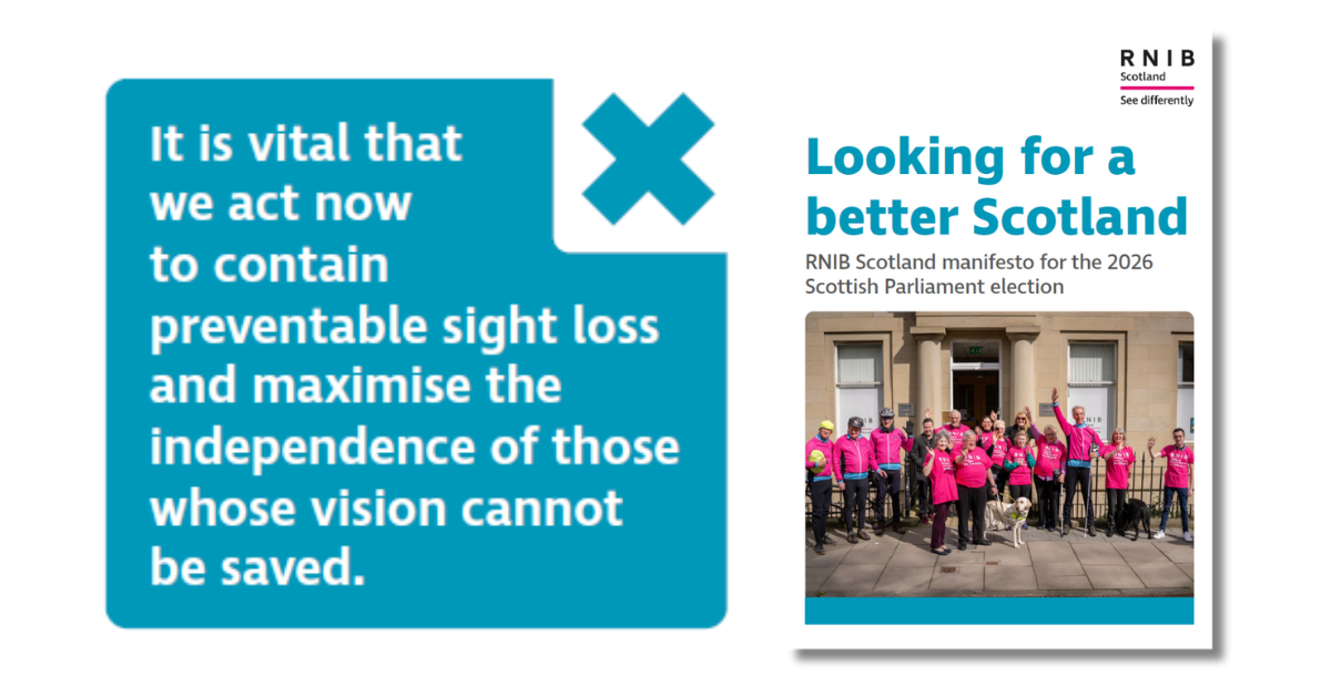 Read about RNIB Scotland's manifesto for the 2026 Election | RNIB